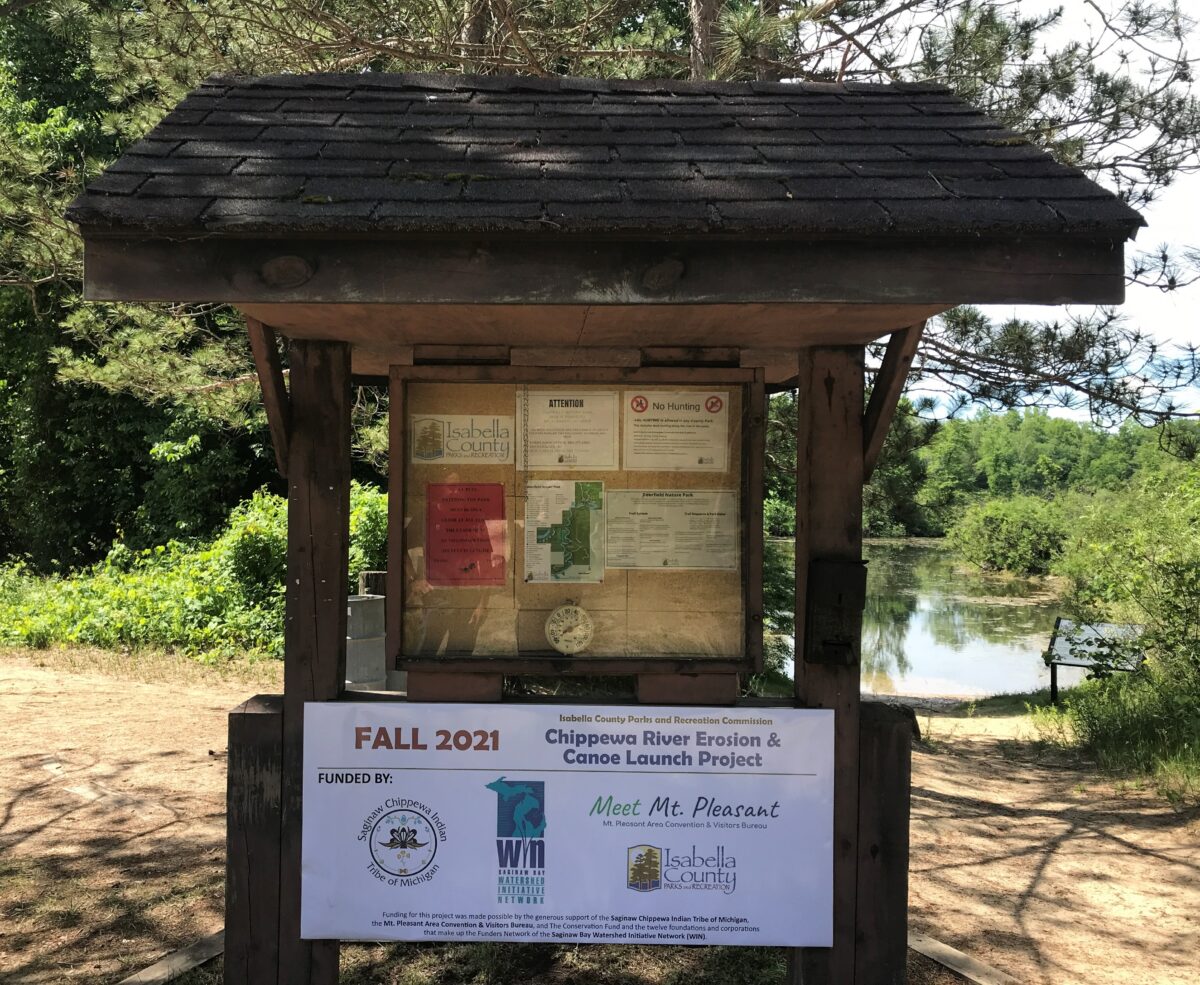 6.17.21 Photo Of Project Funded By Sign Hanging At DNP Kiosk – Isabella ...