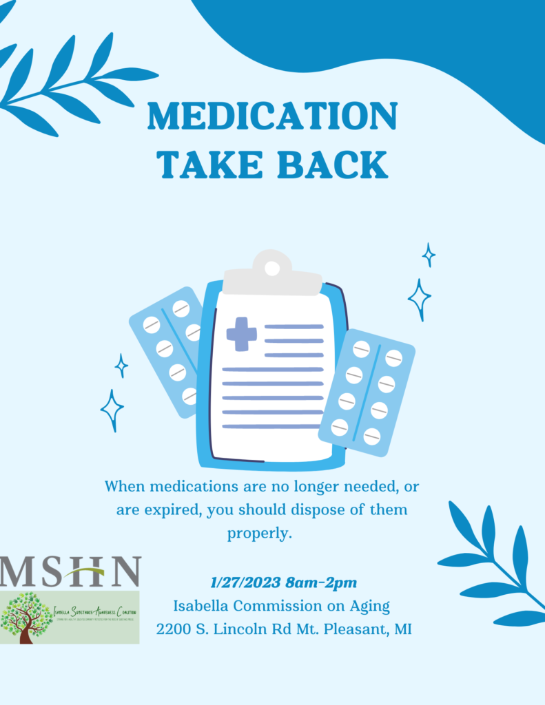 Medication Take Back Event – Isabella County Michigan